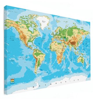 Weltkarte an der Wand Wanddeko | Weltkarten.at